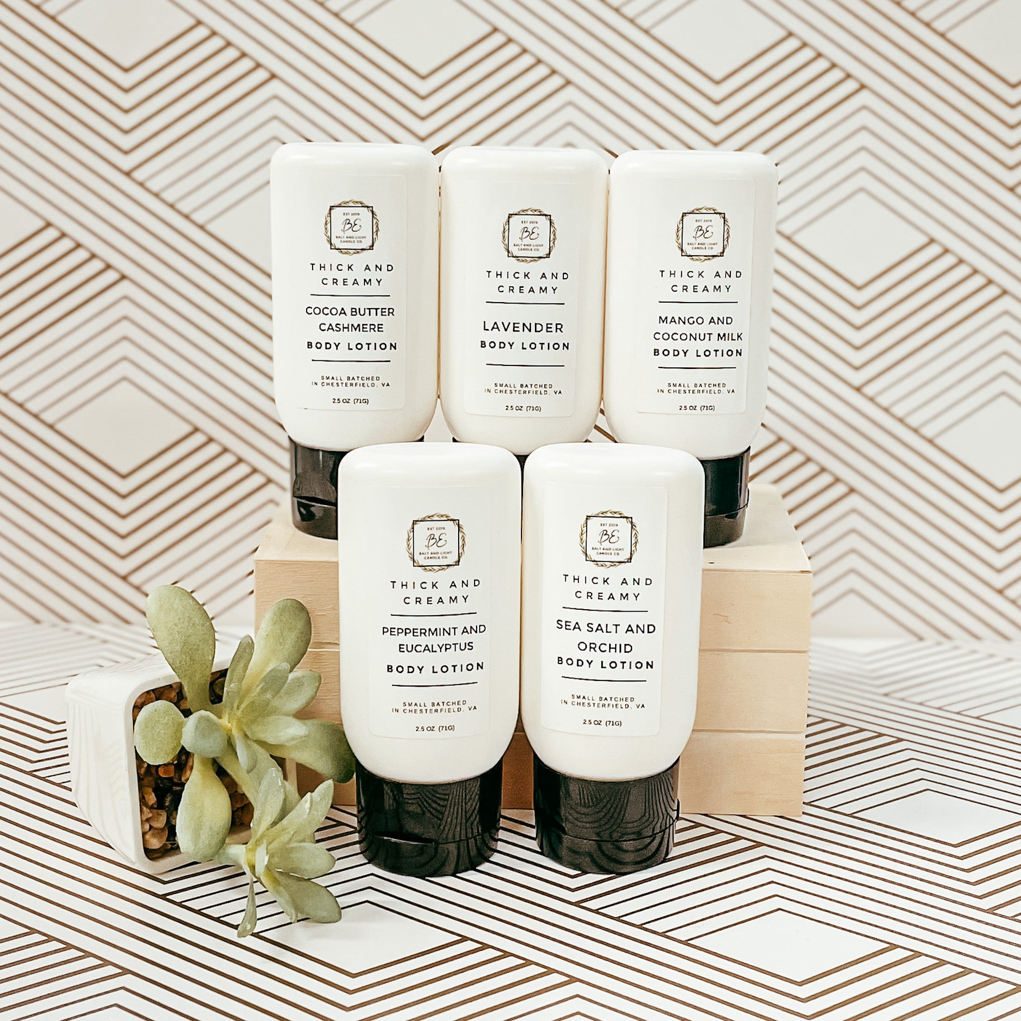 Thick and Creamy Body Lotions – BE Salt and Light Candle Co